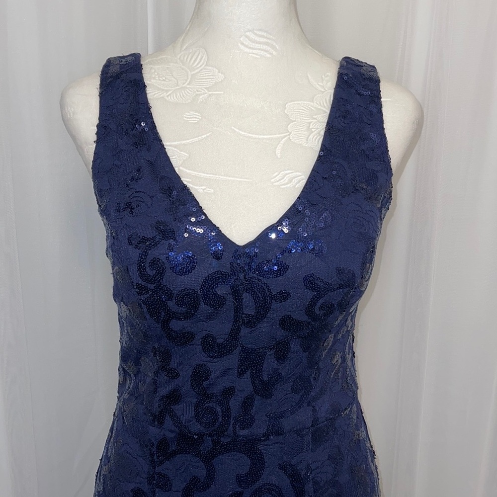 Gorgeous Deep Blue City Studio Sequin Full Length Pro… - Gem